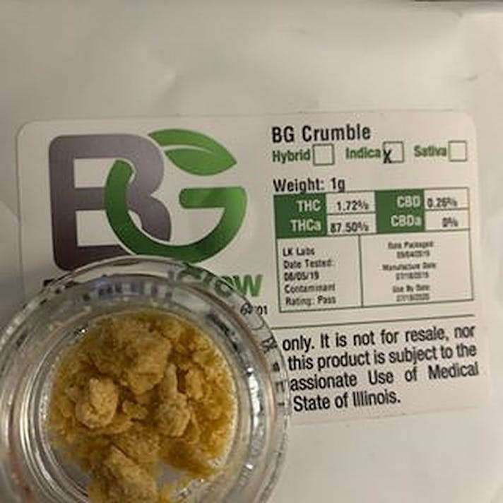 Bedford Grow: Kushions Crumble 1g | Leafly